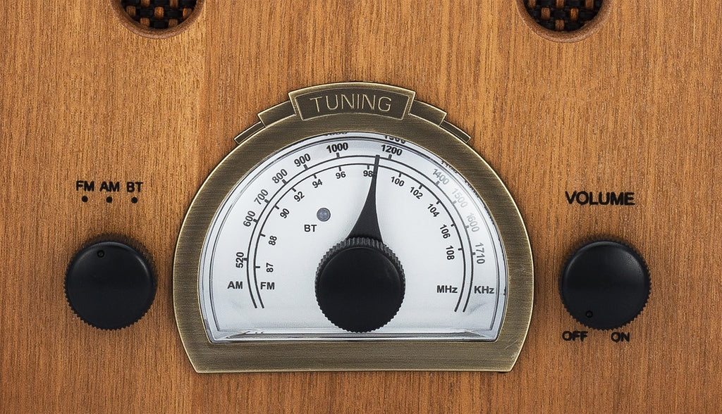 Classic Vintage Retro Style AM/FM Radio with Bluetooth (Model VR43 ...